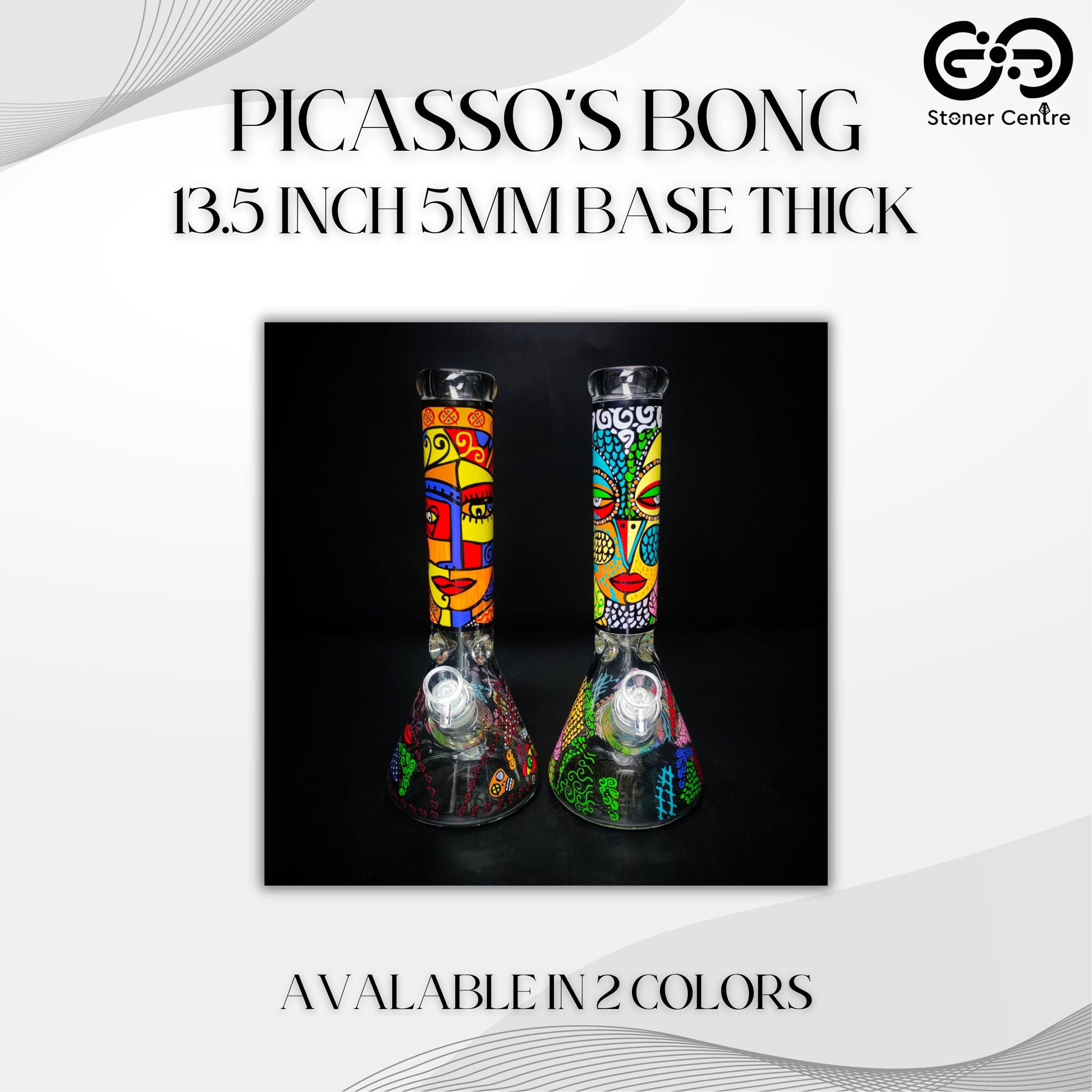 Glass Bong | PICASSO'S BONG 13.5 INCH – Stonercentre.com