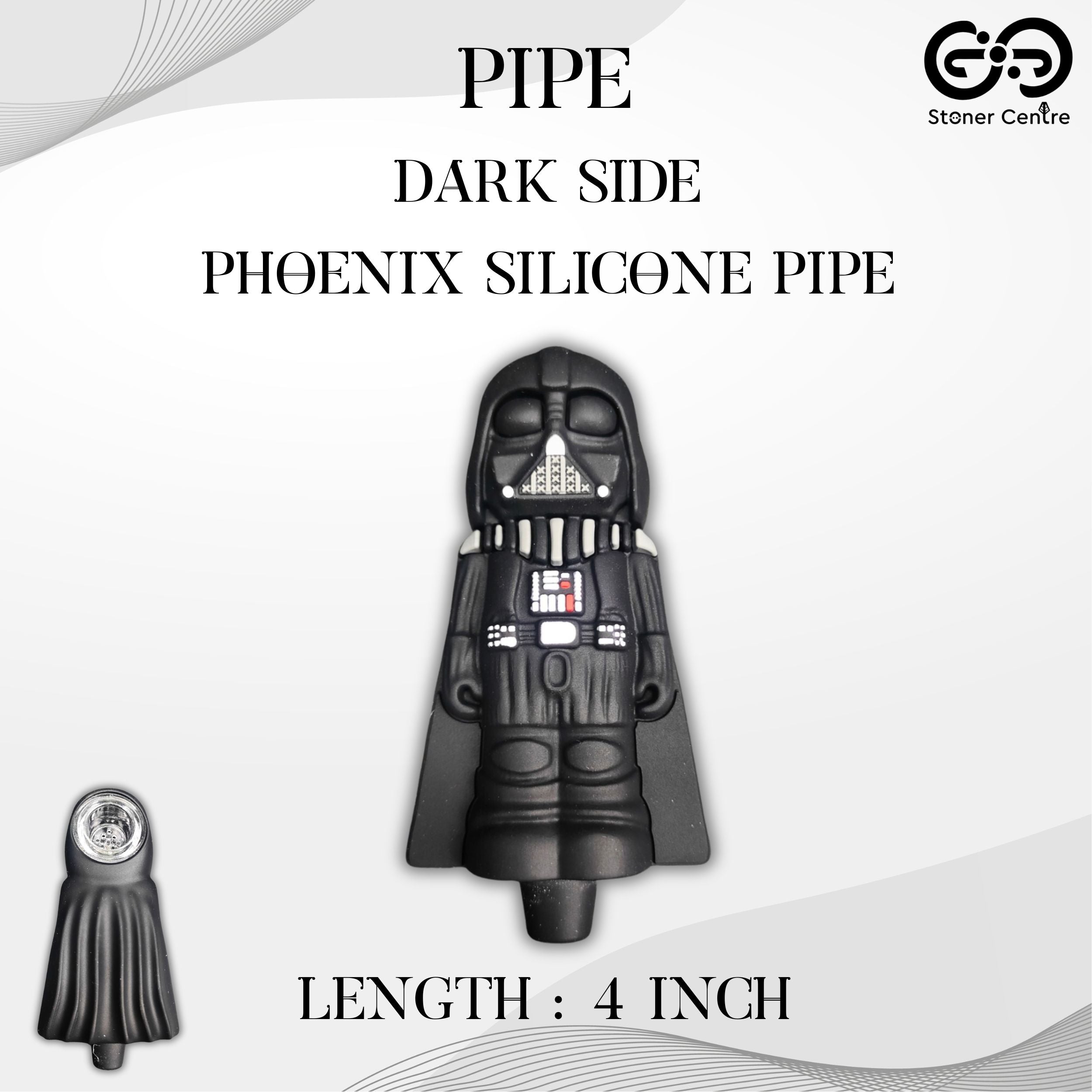 PIPE | PHOENIX DARK SIDE SILICONE PIPE 4 INCH – Stonercentre.com