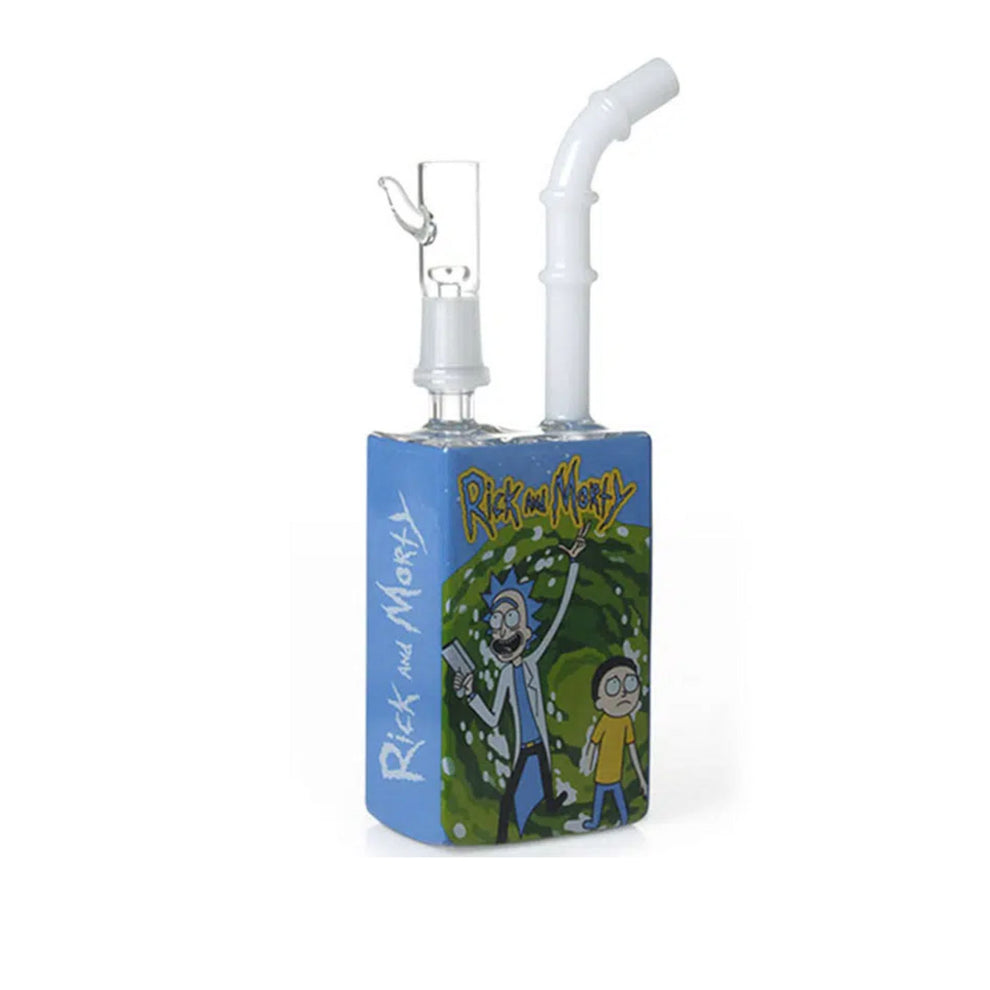 Glass Bong | RICK AND MORTY JUICE BOX DAB RIG 8 INCH – Stonercentre.com