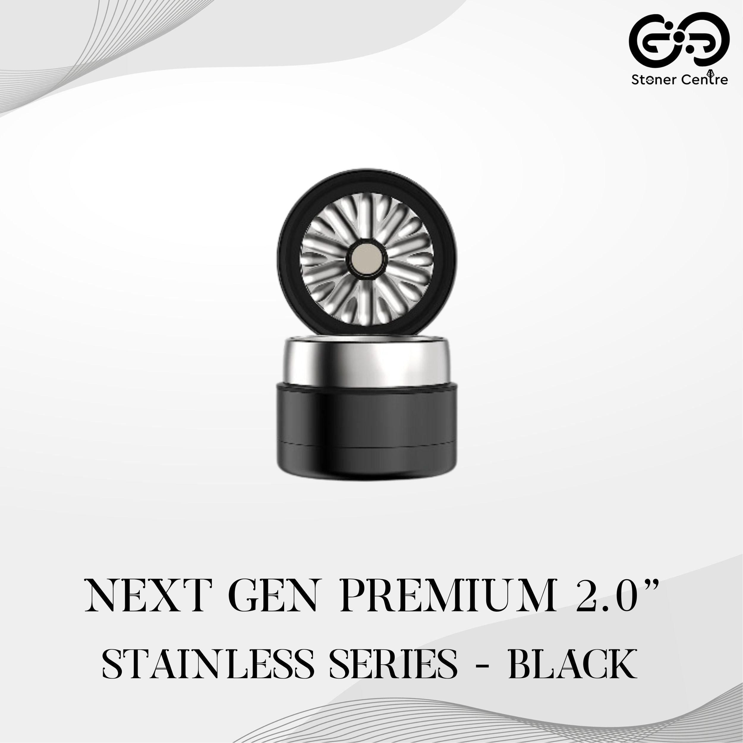 FLOWER MILL | FLOWERMILL NEXT GEN PREMIUM 2.0" STAINLESS SERIES - BLAC ...