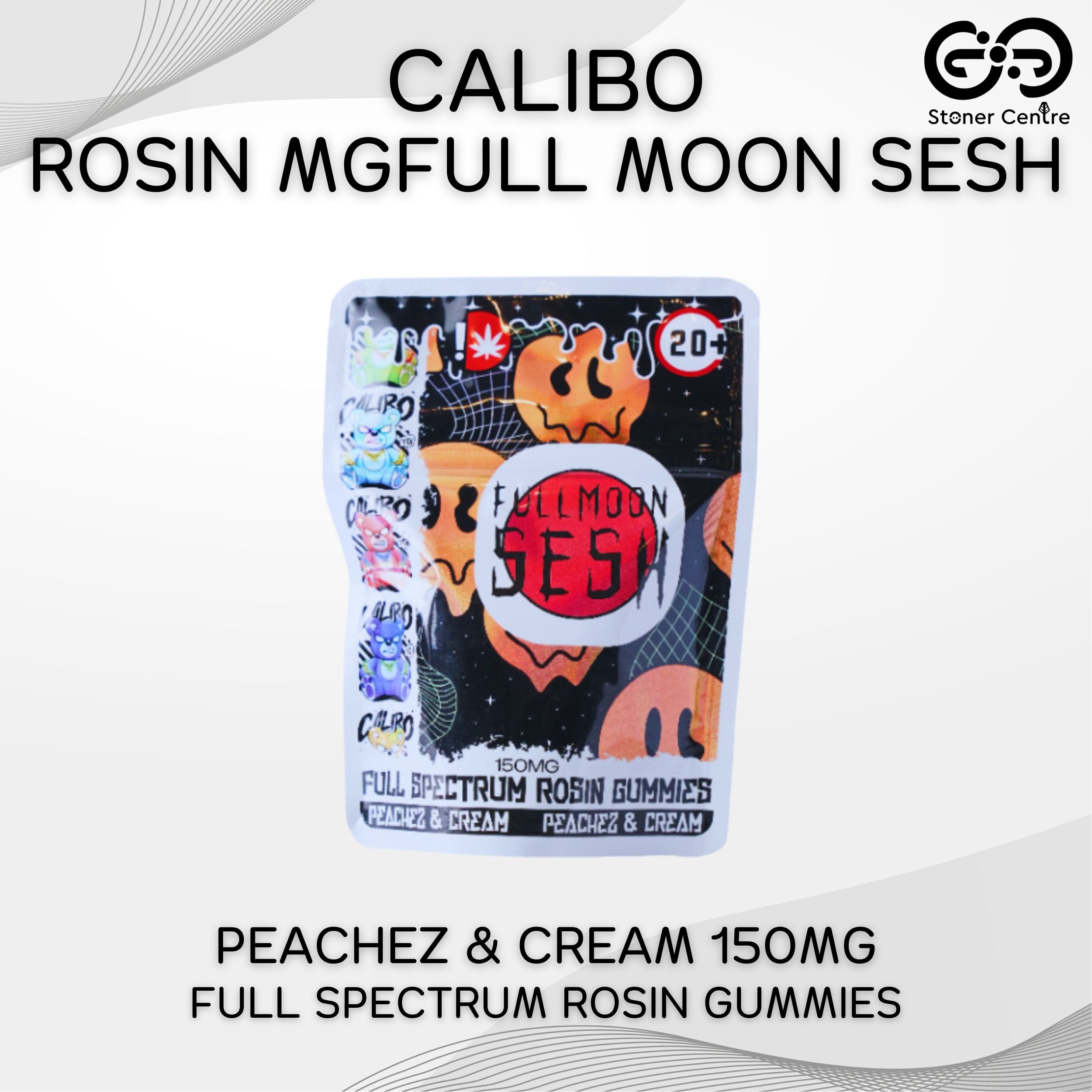 EDIBLE - CALIBO | FULL MOON SESH - PEACHEZ & CREAM 150MG EDIBLES GUMMY ...