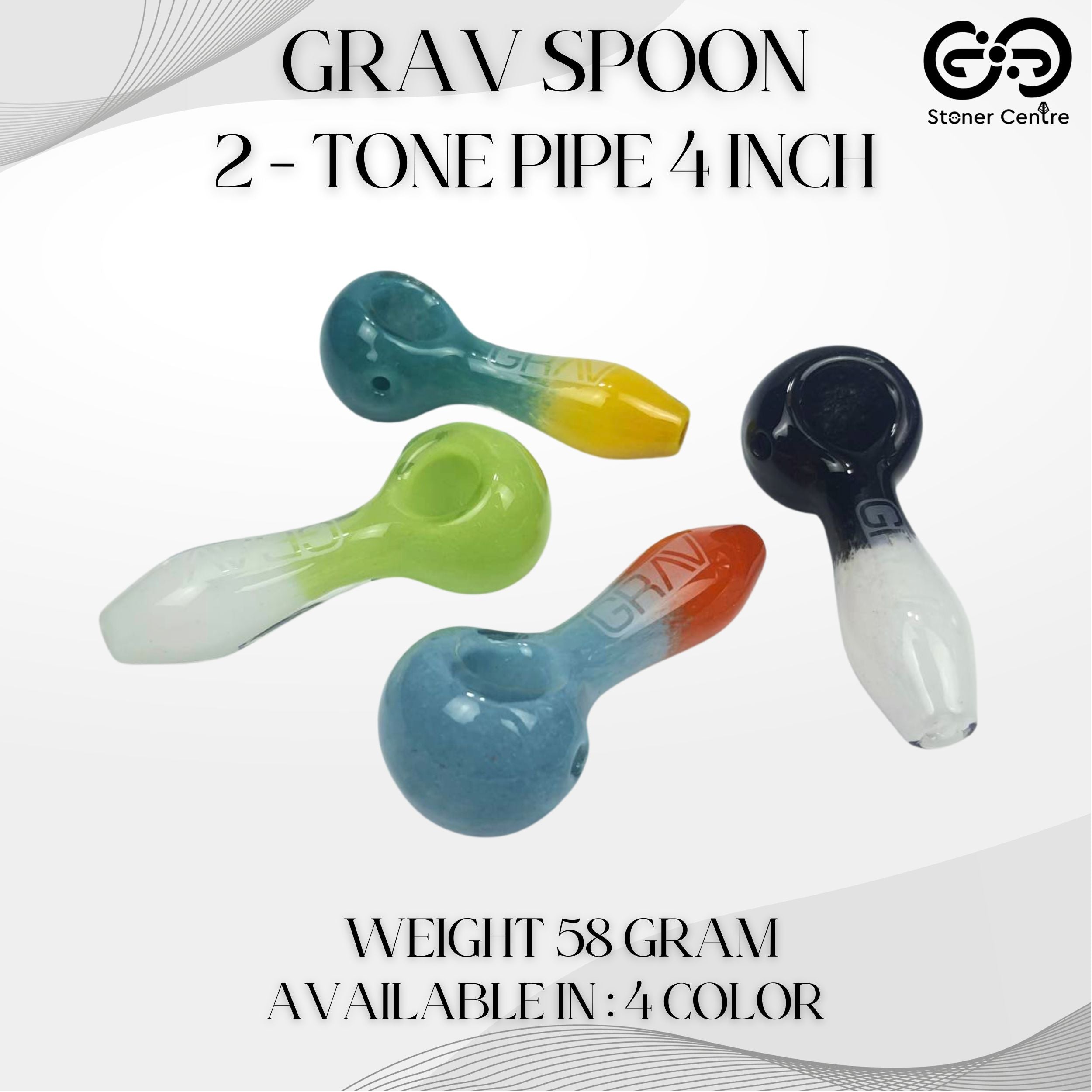 PIPE | GRAV SPOON 2 - TONE PIPE 4 INCH – Stonercentre.com