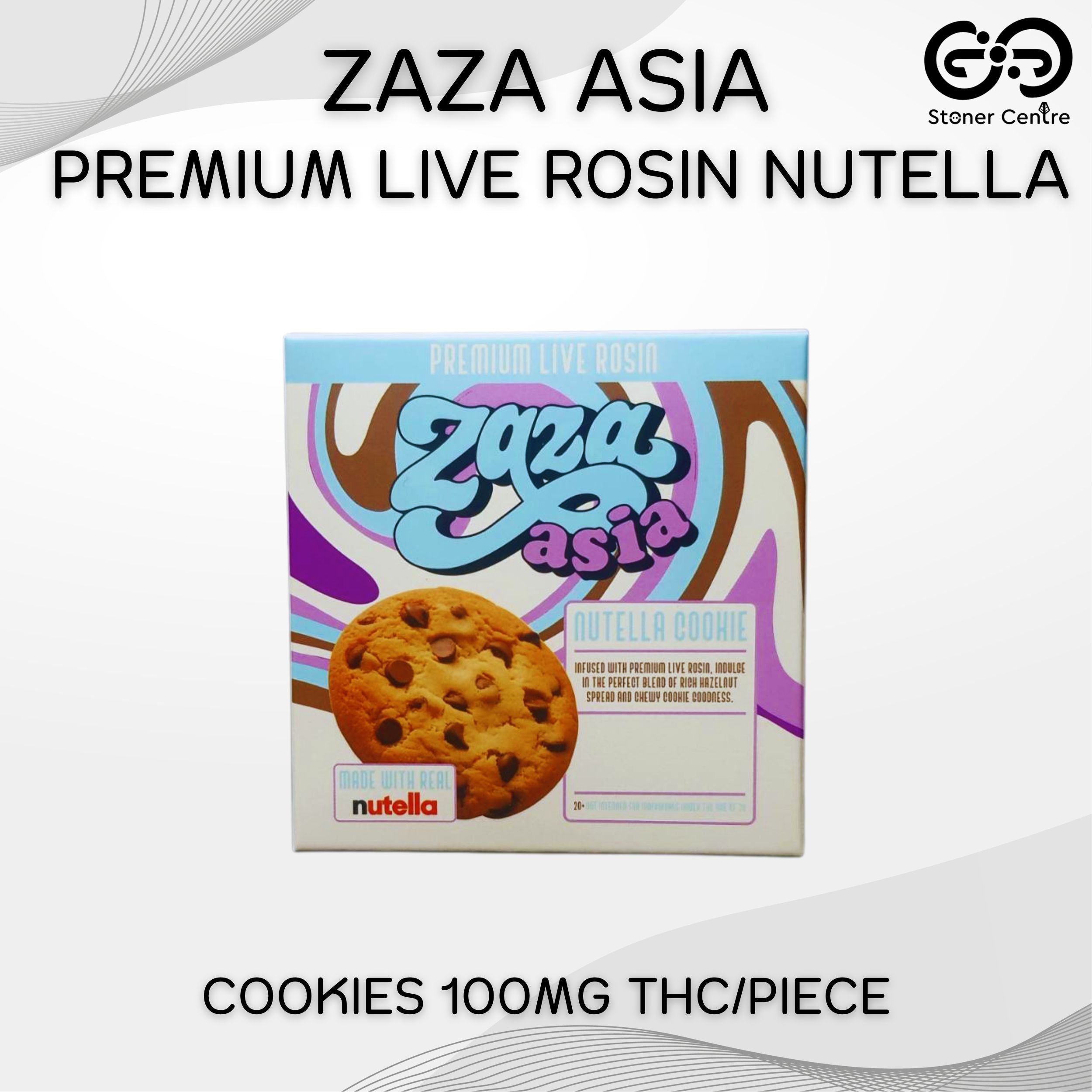 ZAZA ASIA | PREMIUM LIVE ROSIN NUTELLA COOKIES 100MG THC/PIECE ...