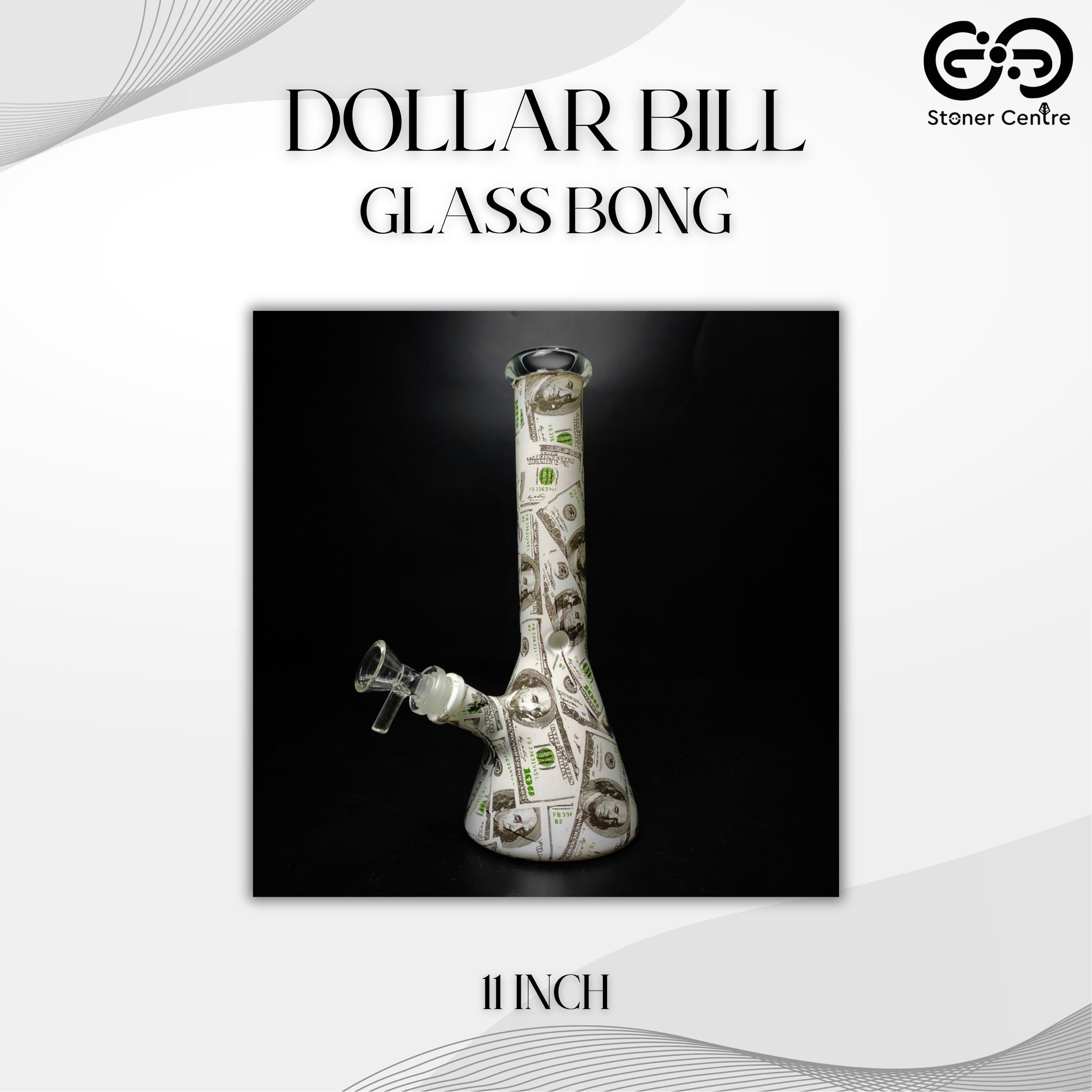 Glass Bong | DOLLAR BILL GLASS BONG 11 INCH – Stonercentre.com