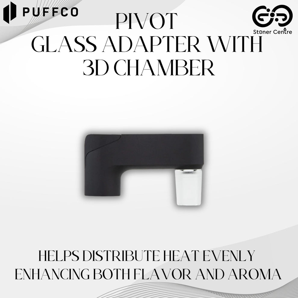PUFFCO | PIVOT GLASS ADAPTER WITH 3D CHAMBER (ONYX) – Stonercentre.com