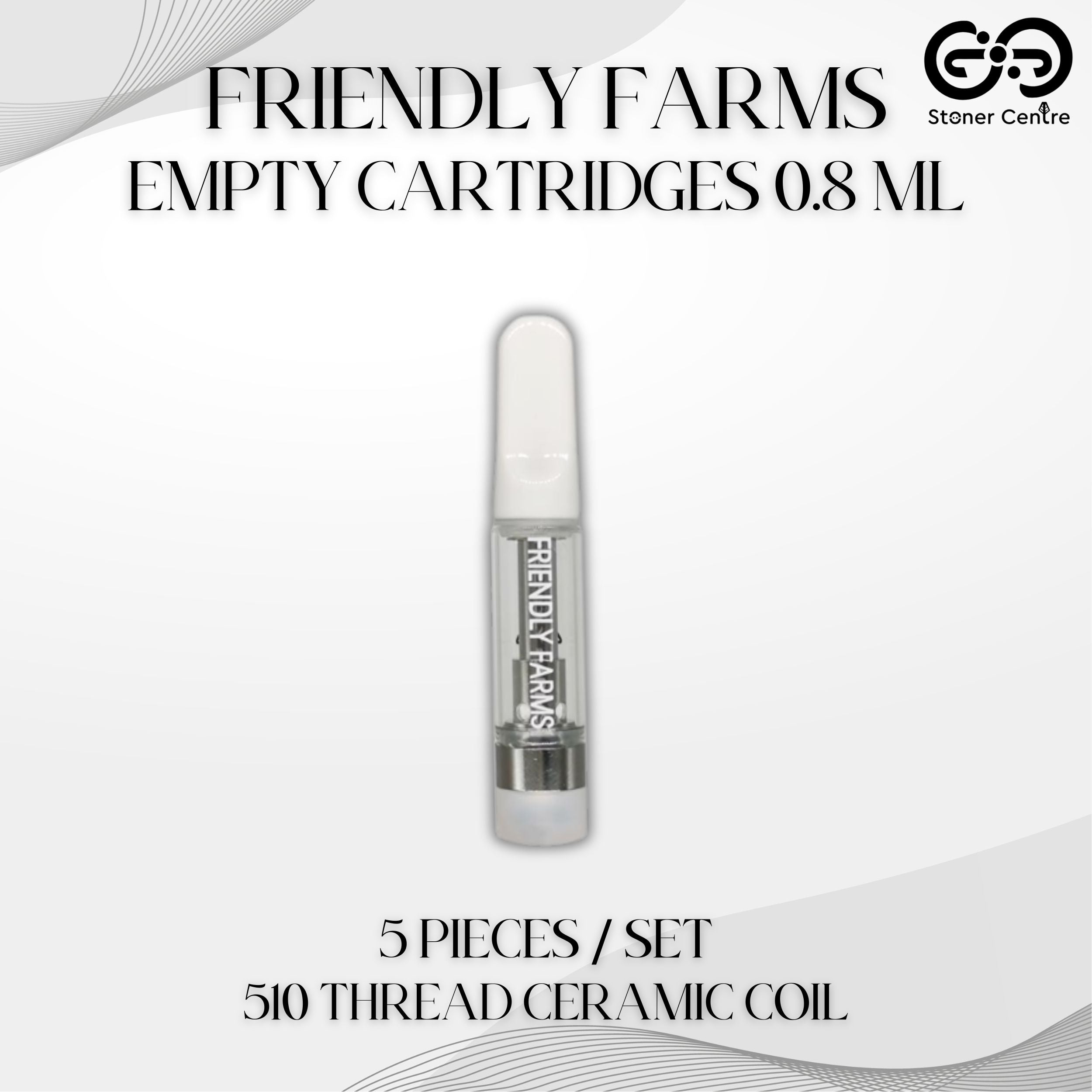 EMPTY CARTRIDGE | FRIENDLY FARMS 0.8ML (5 PIECES / SET) – Stonercentre.com