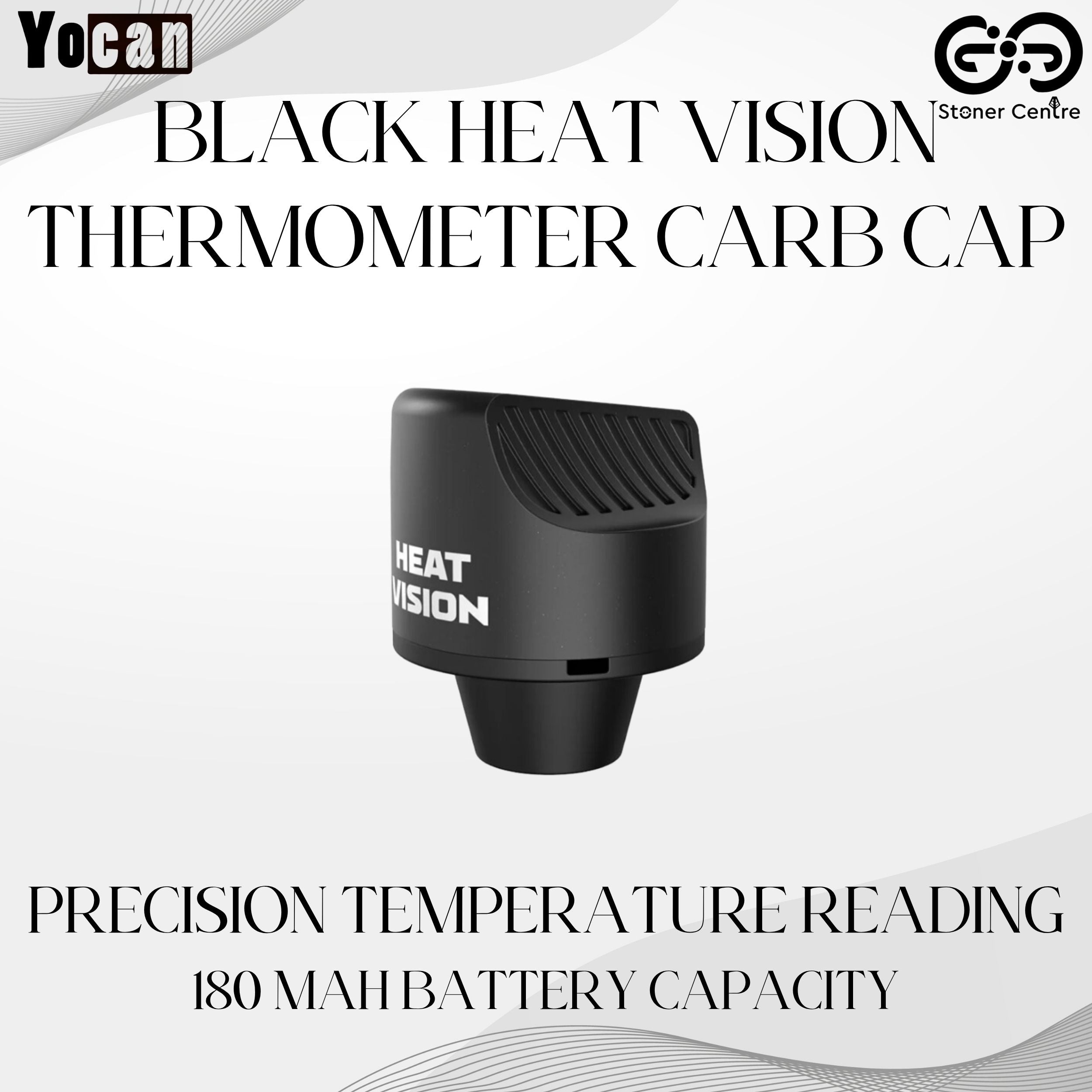 YOCAN | HEAT VISION THERMOMETER CARB CAP BLACK – Stonercentre.com