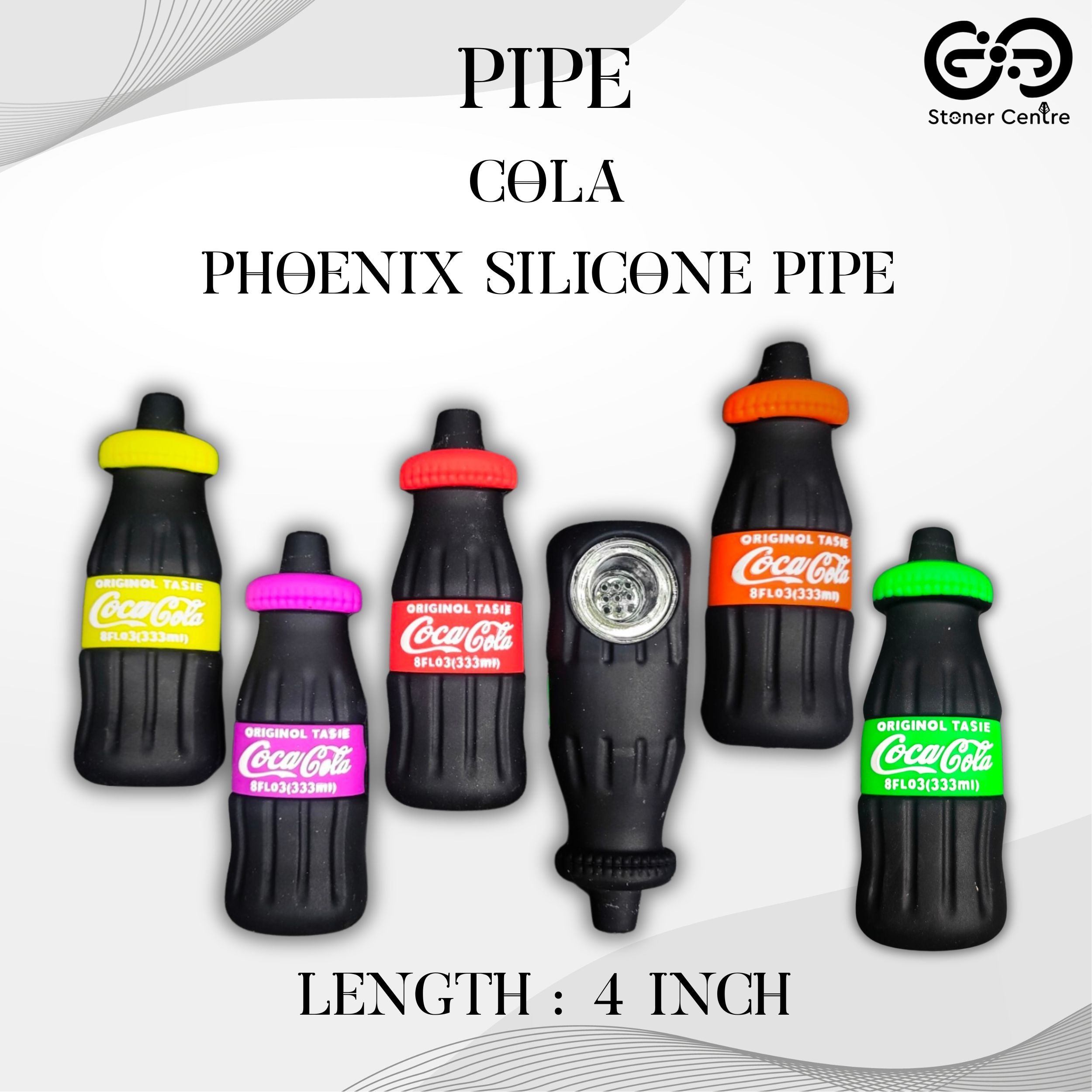 PIPE | PHOENIX COLA SILICONE PIPE 4 INCH – Stonercentre.com
