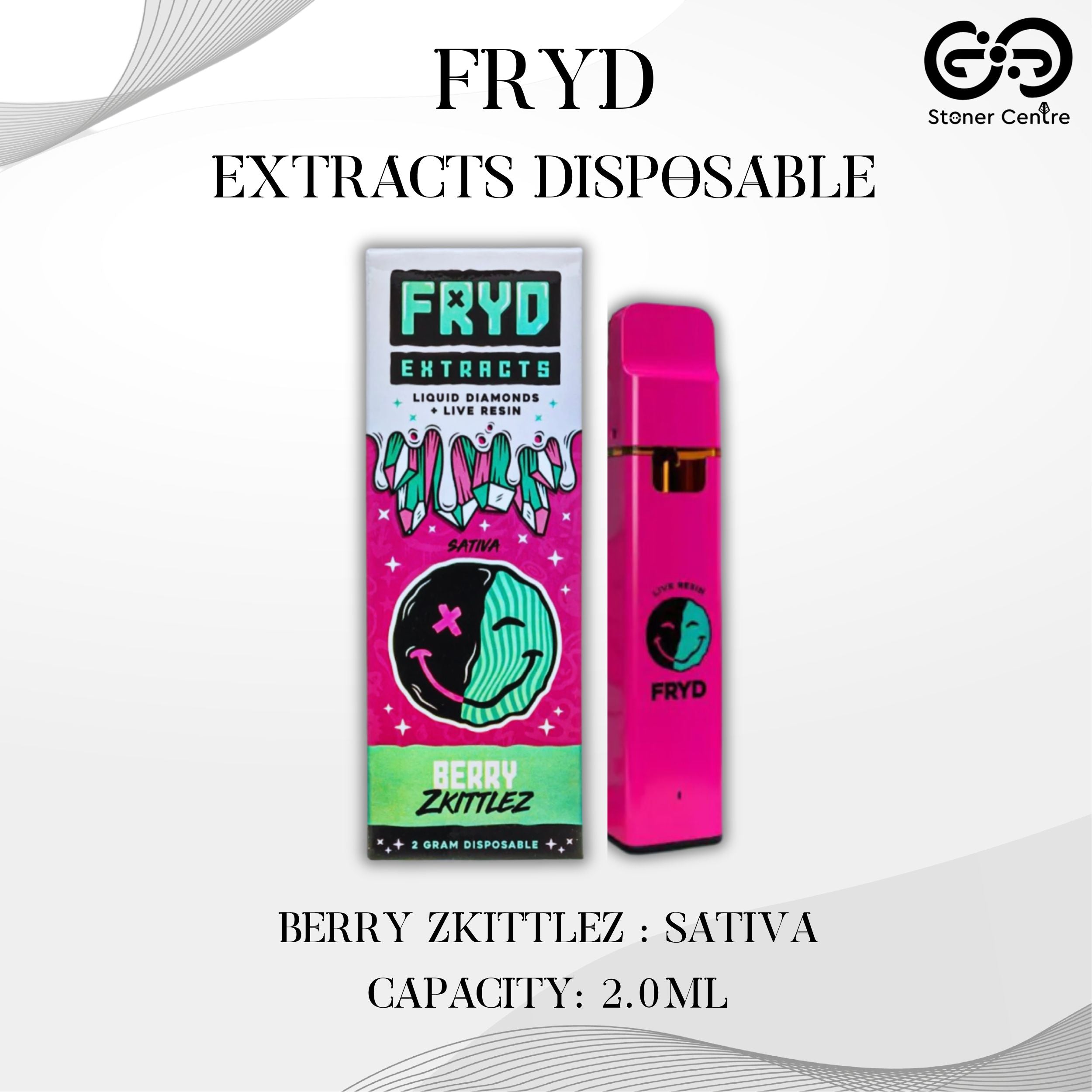 FRYD EXTRACTS DISPOSABLE 2 ML.| BERRY ZKITTLEZ – Stonercentre.com