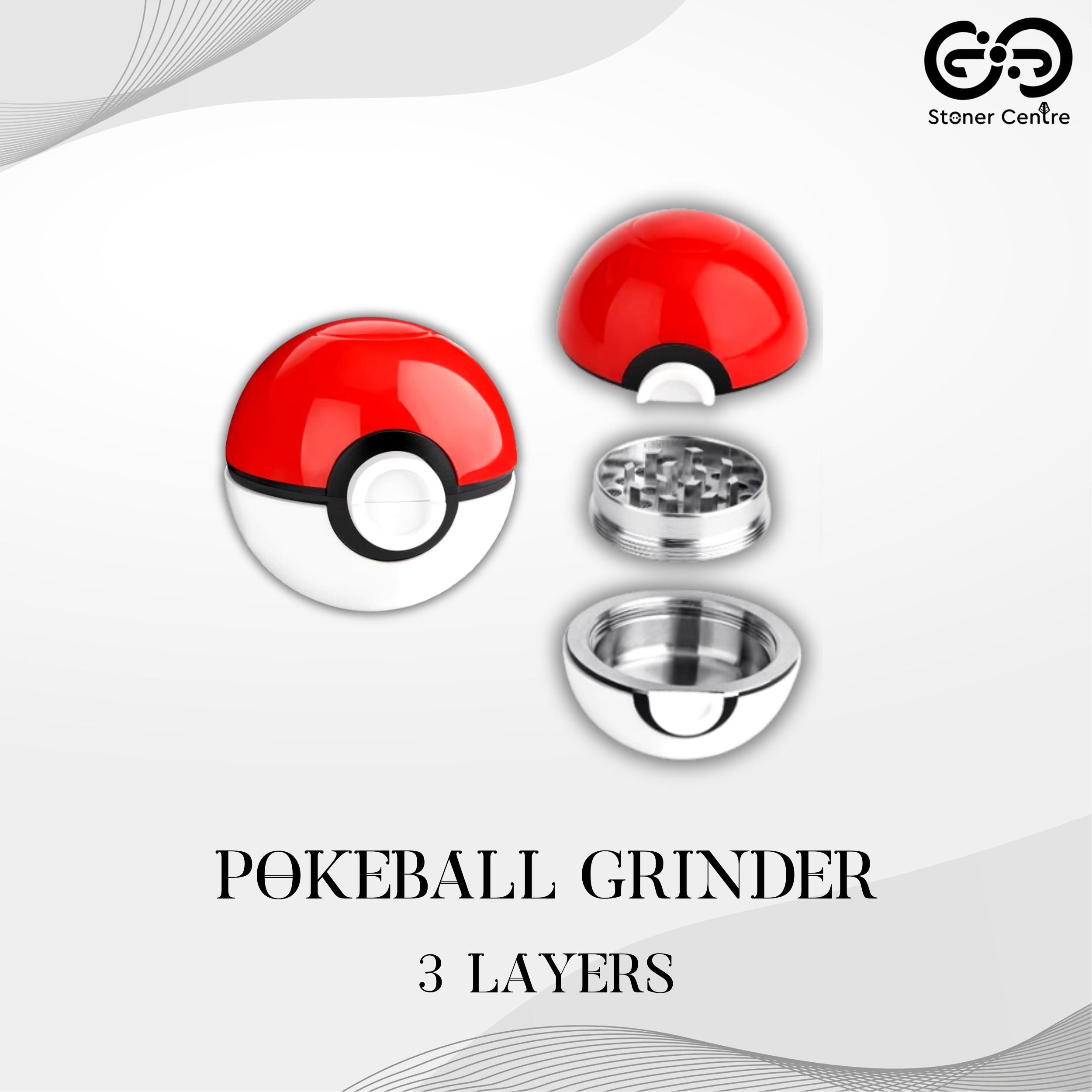 GRINDER | POKEBALL GRINDER 3 LAYERS – Stonercentre.com