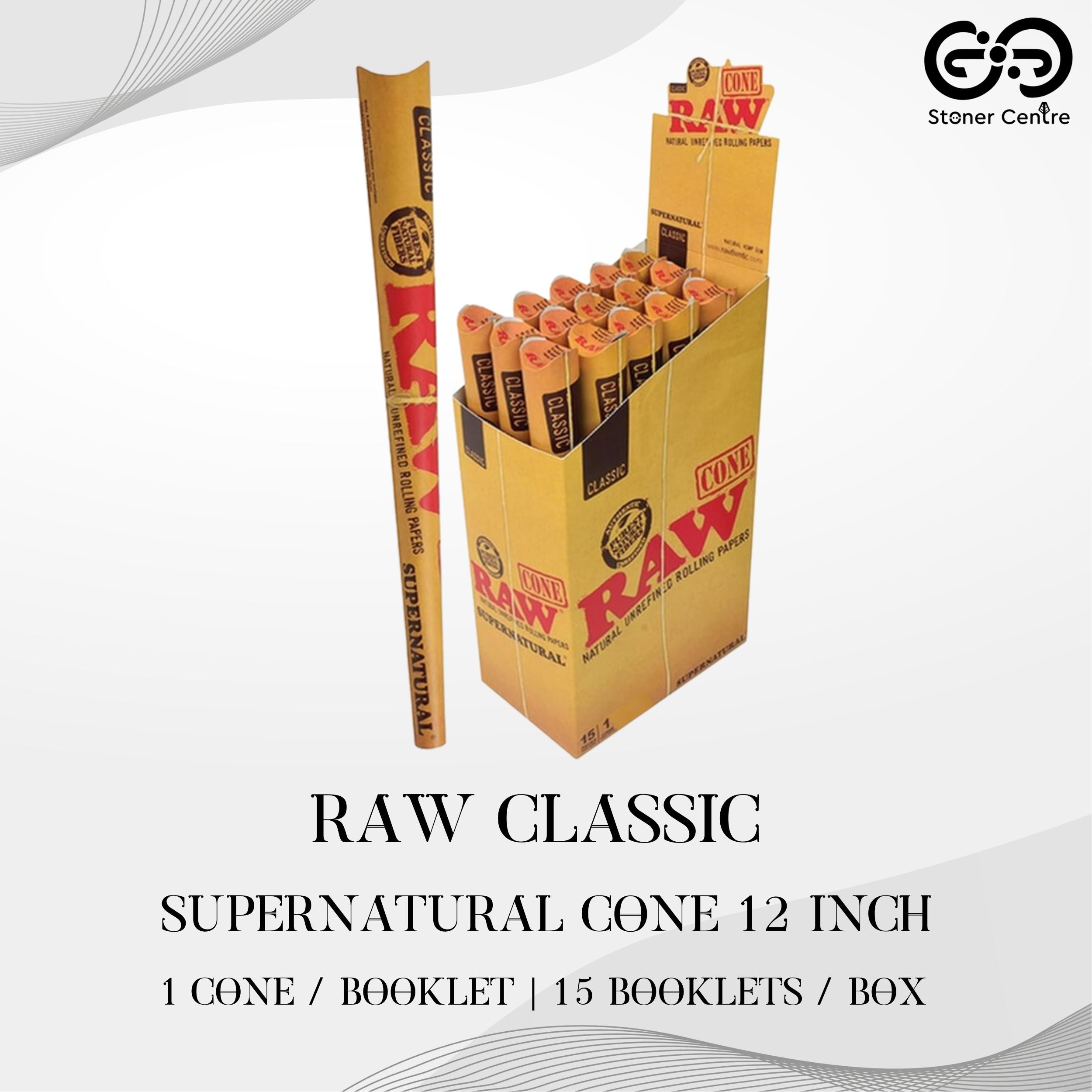 ROLLING PAPER | RAW CLASSIC SUPERNATURAL CONE 12 INCH – Stonercentre.com