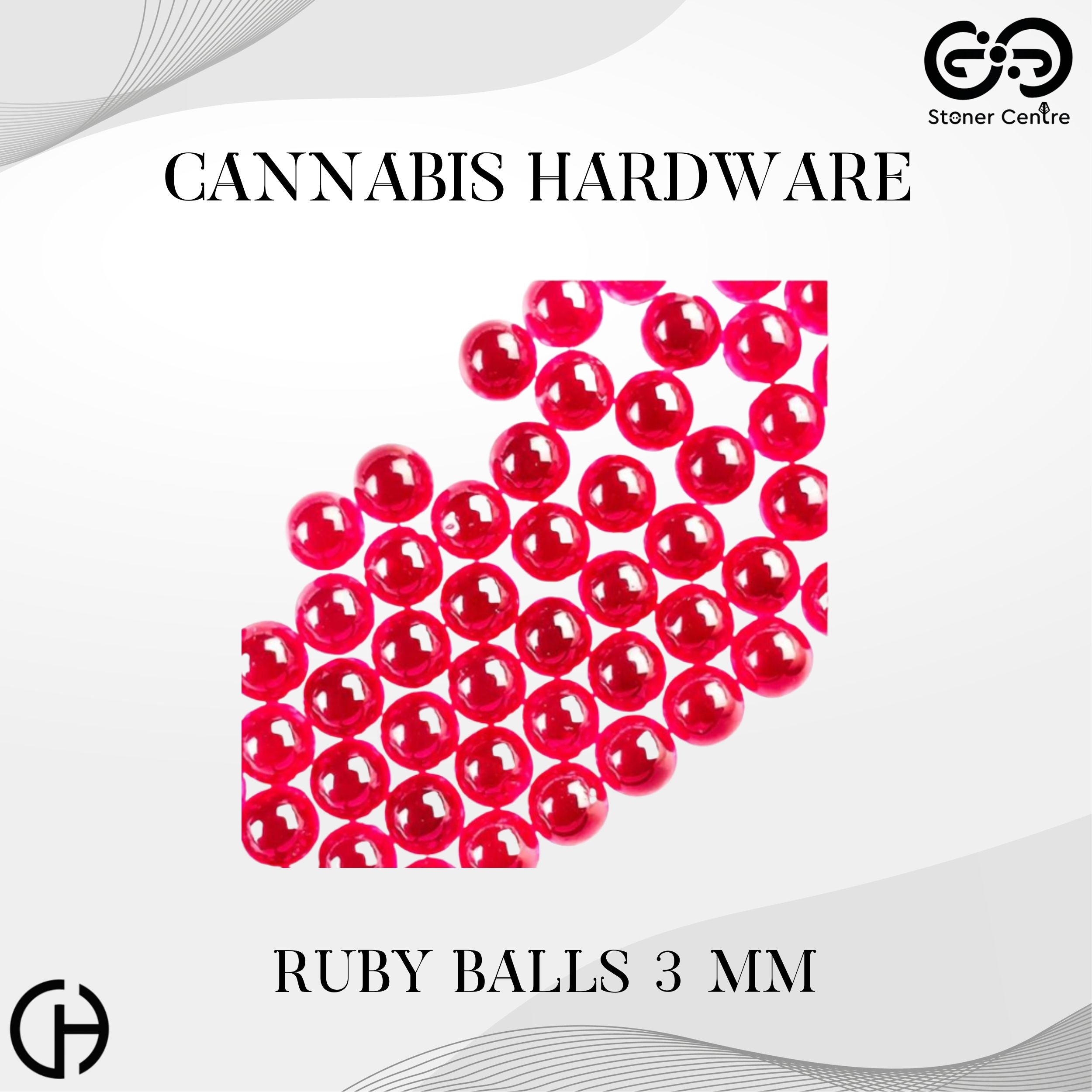 CANNABIS HARDWARE | RUBY BALLS 3MM – Stonercentre.com