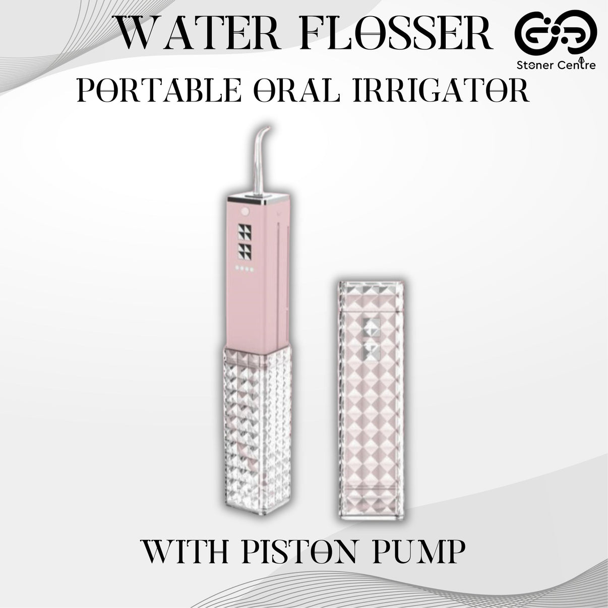 WATER FLOSSER | PORTABLE ORAL IRRIGATOR WITH PISTON PUMP PINK ...