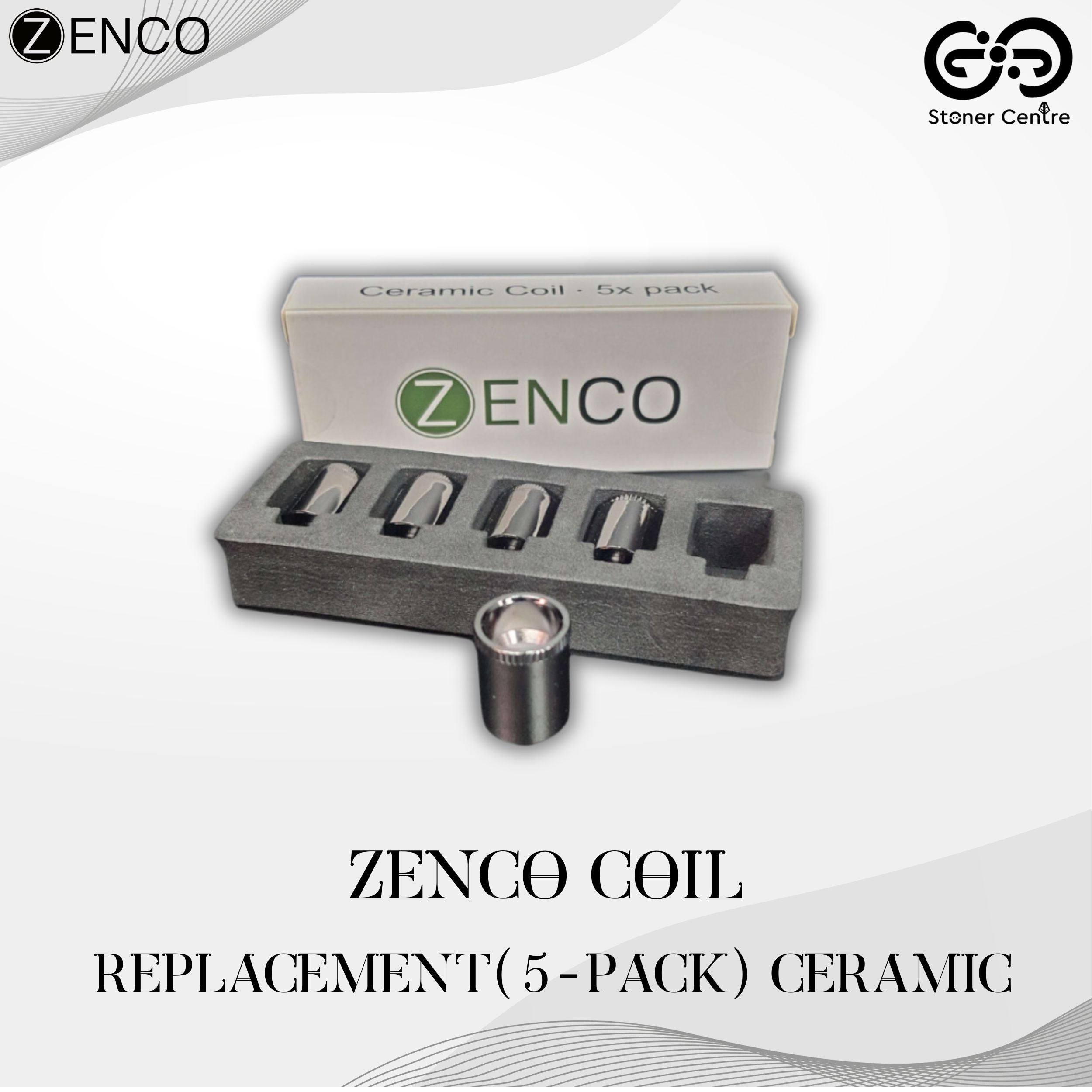THE ZENCO | COIL REPLACEMENT (5-PACK) CERAMIC – Stonercentre.com